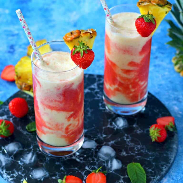 Virgin Strawberry Pina Colada - Chili to Choc