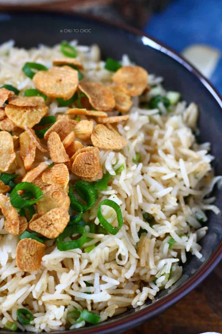 Garlic Butter Fried Rice - Chili to Choc