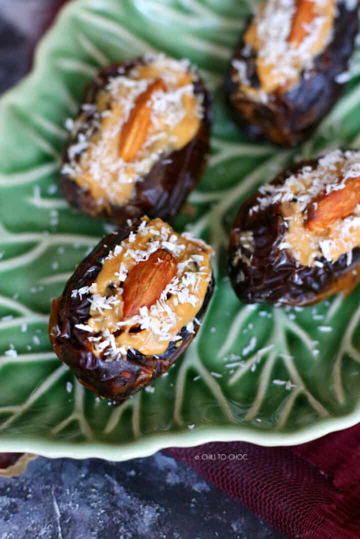Stuffed Dates - 2 Ways - Chili to Choc