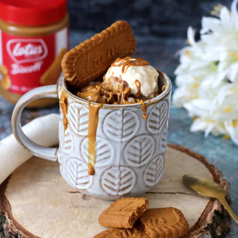 Lotus Biscoff Mug Cake - Chili to Choc
