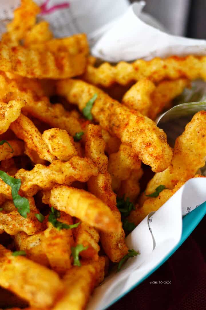 Crispy Masala Fries - Chili to Choc