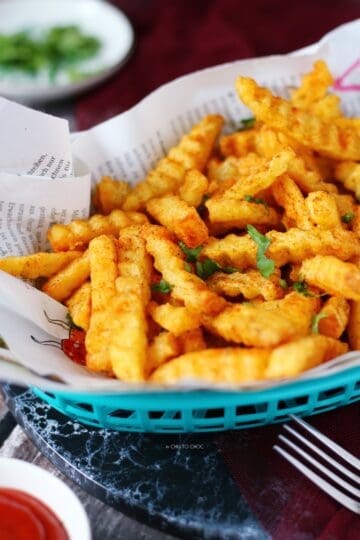 Crispy Masala Fries - Chili to Choc
