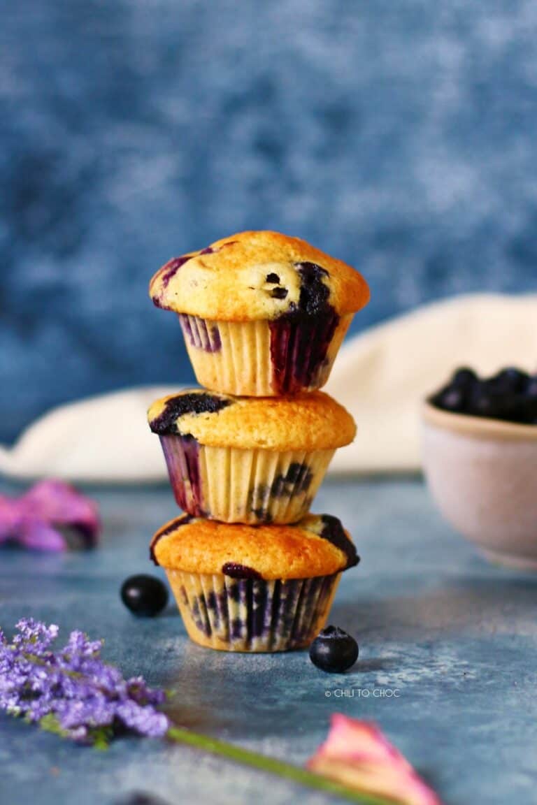 Quick And Easy Mini Blueberry Muffins - Chili to Choc