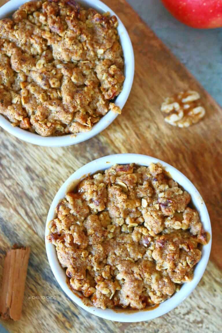 Mini Apple Crumble - Chili to Choc