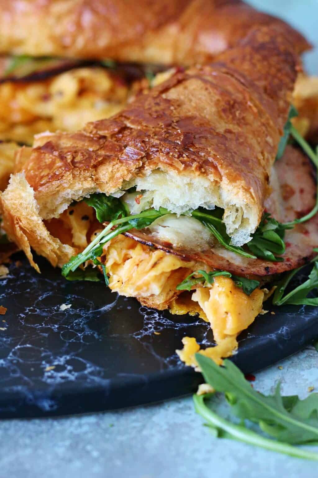 Croissant Breakfast Sandwich - Chili to Choc