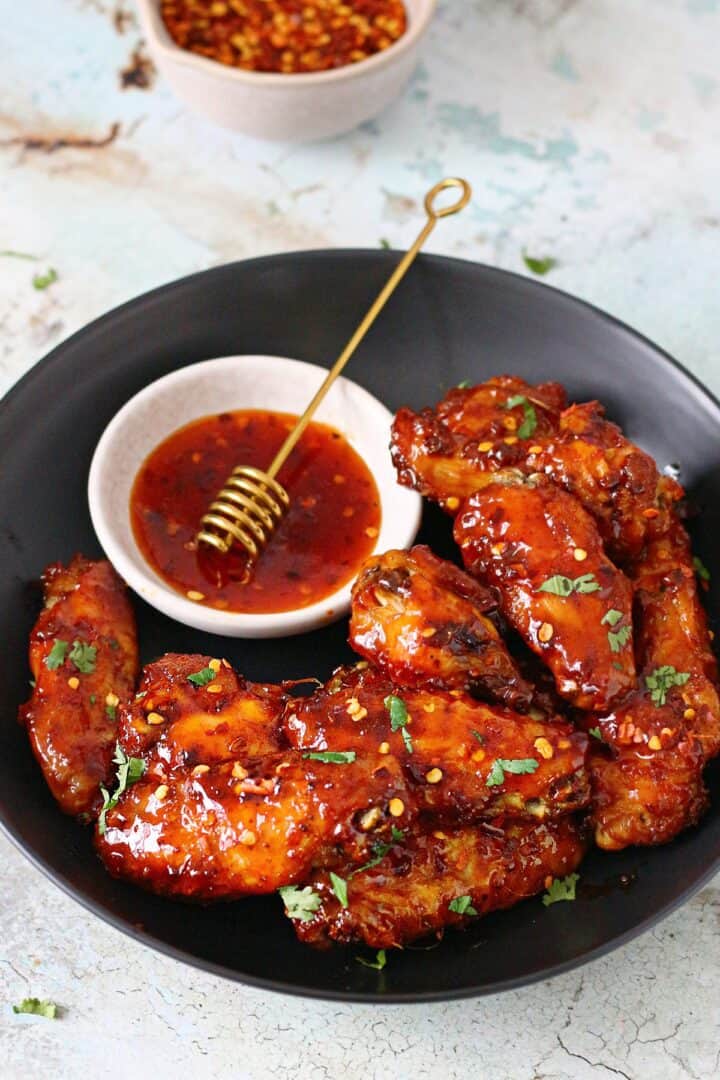 Hot Honey Chicken Wings - Chili to Choc