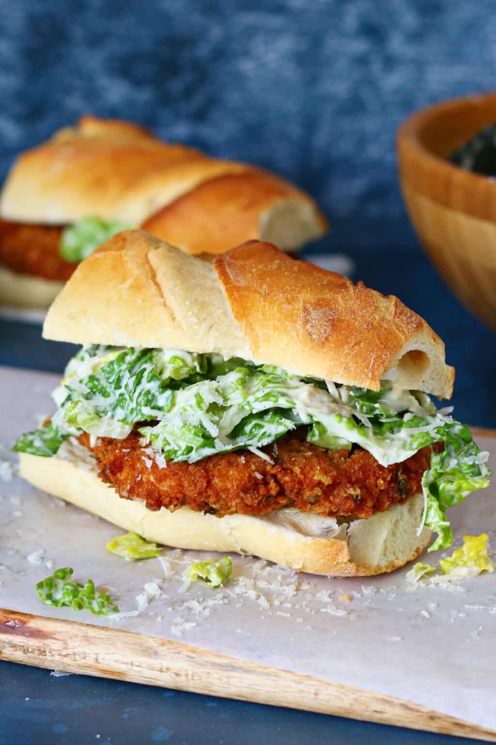 Crispy Chicken Caesar Sandwich - Chili to Choc