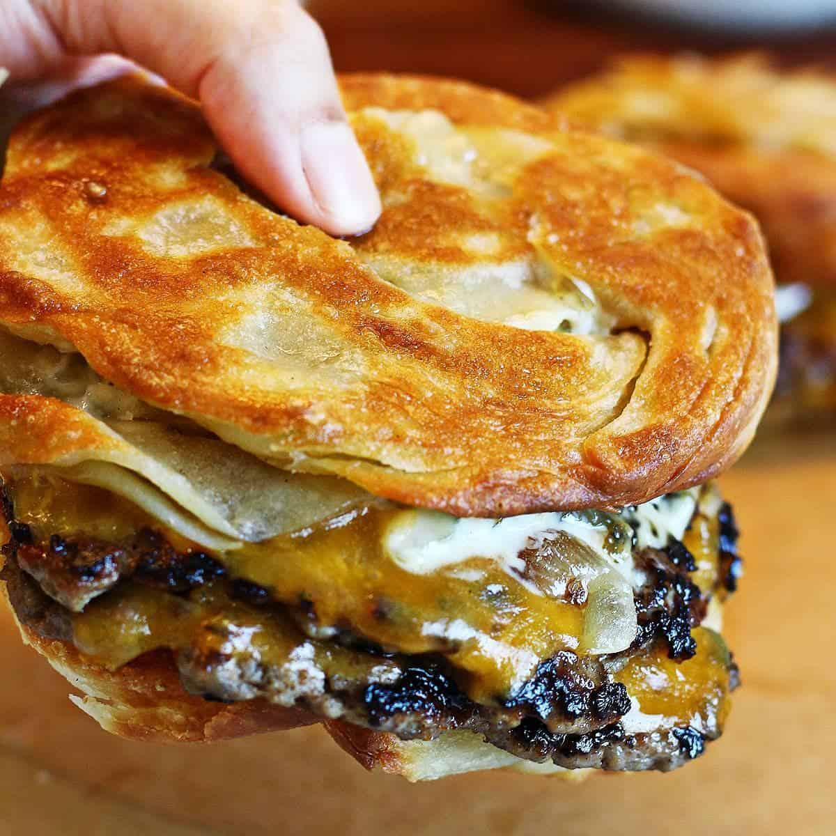 Dubai Paratha Smash Burger - Chili to Choc