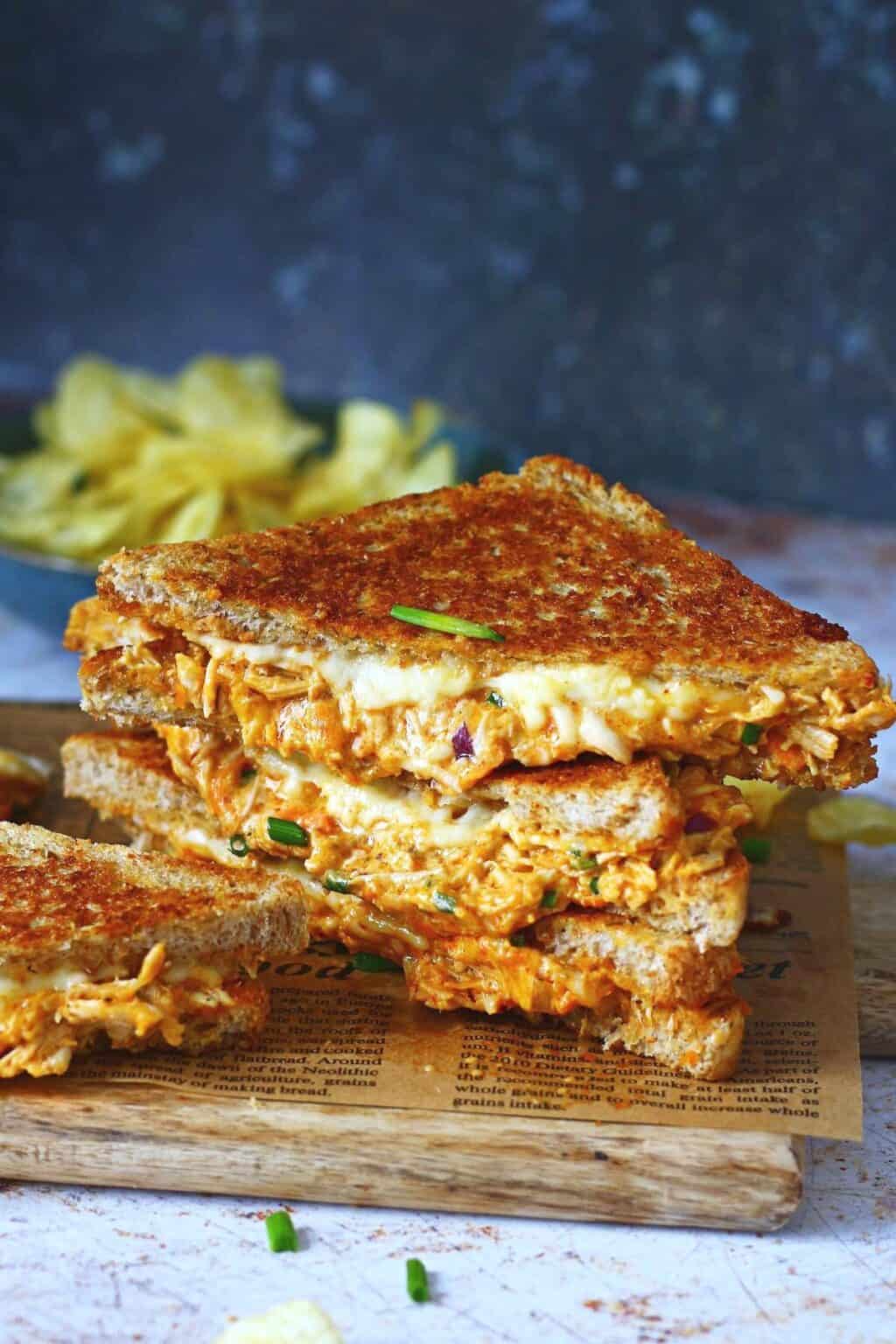 Hot and Cheesy Chicken Melt - Chili to Choc