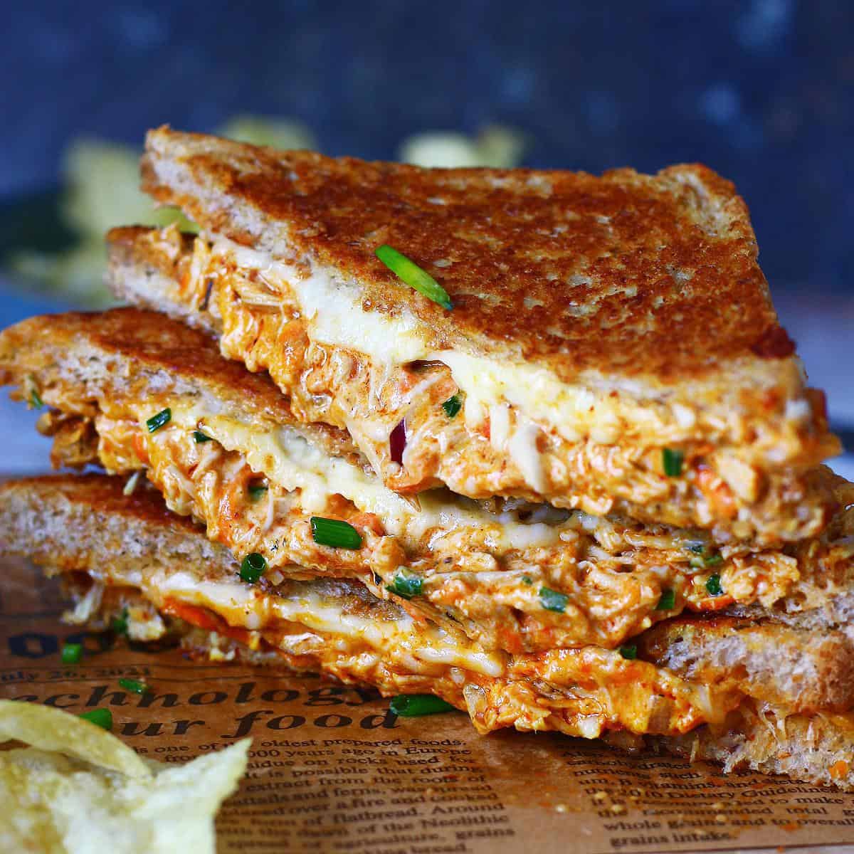 Hot and Cheesy Chicken Melt - Chili to Choc