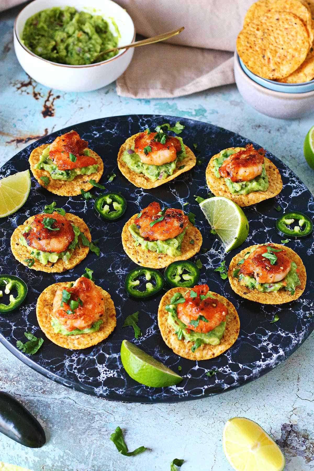 Mini Shrimp Tostadas - Chili to Choc