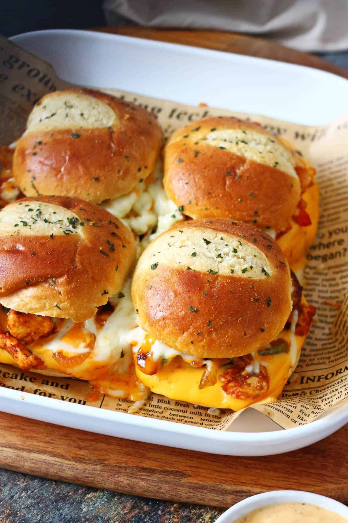 Chicken Fajita Sliders - Chili to Choc