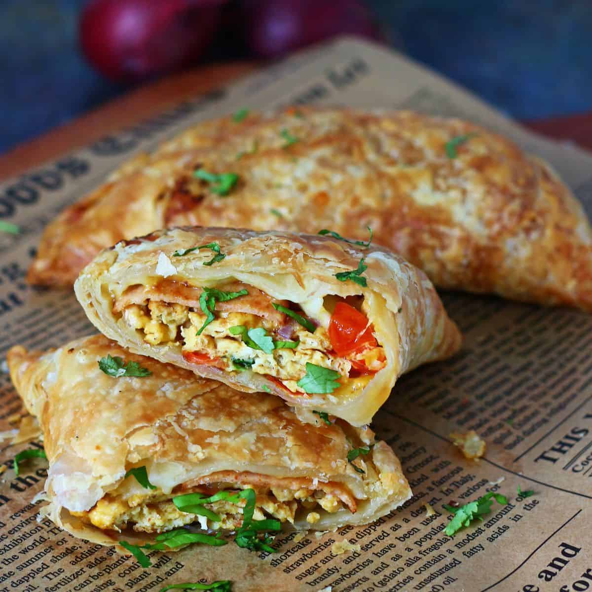Crispy Paratha Pockets - Chili to Choc